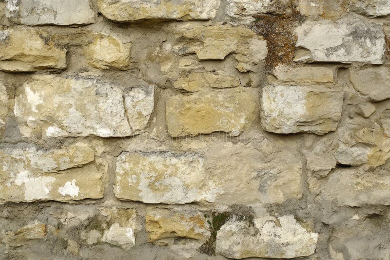 Rough White Limestone Wall Texture with Natural Shadows. Artificial ...