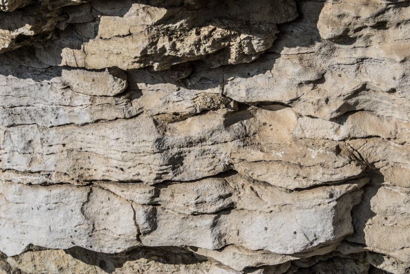 White Limestone Texture Closeup, Carbonate Sedimentary Rock Close-up ...