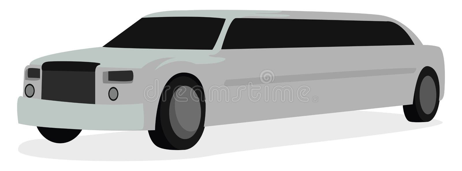 White limousine, side view stock vector. Illustration of luxury - 138610686
