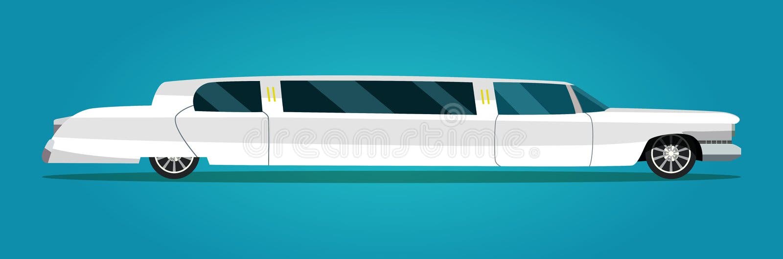 White limousine, side view stock vector. Illustration of luxury - 138610686