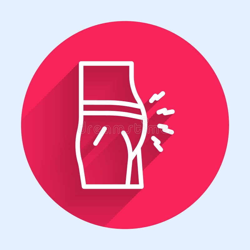 White Abdominal Bloating Icon Isolated Seamless Pattern on Blue ...