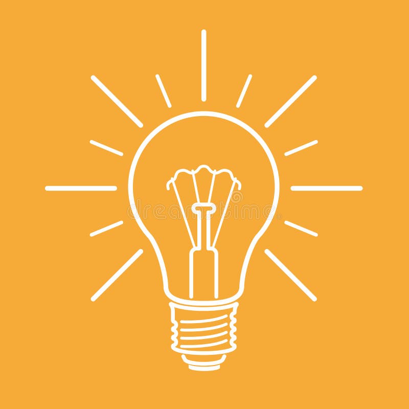 Light Bulb Line Art Stock Illustrations – 38,069 Light Bulb Line Art ...