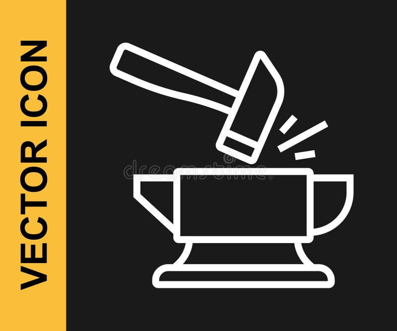 Anvil Black White Stock Illustrations – 956 Anvil Black White Stock ...