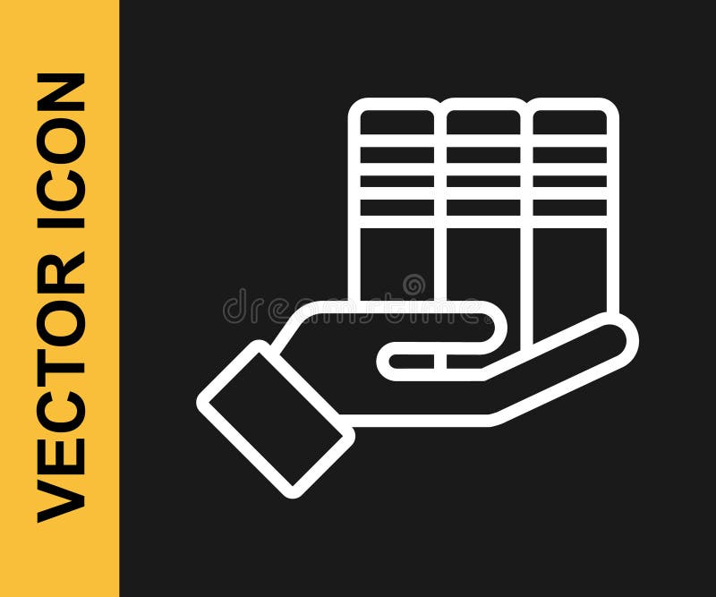 Book Donation Icon in Black Style Isolated on White Background. Stock ...