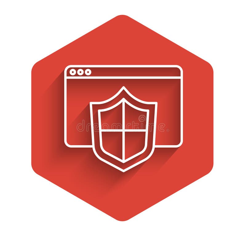 Online Security Red Shield Stock Illustrations – 731 Online Security ...