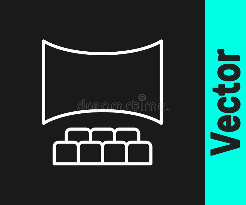 Cinema Screen Audience Black Stock Illustrations – 762 Cinema Screen ...