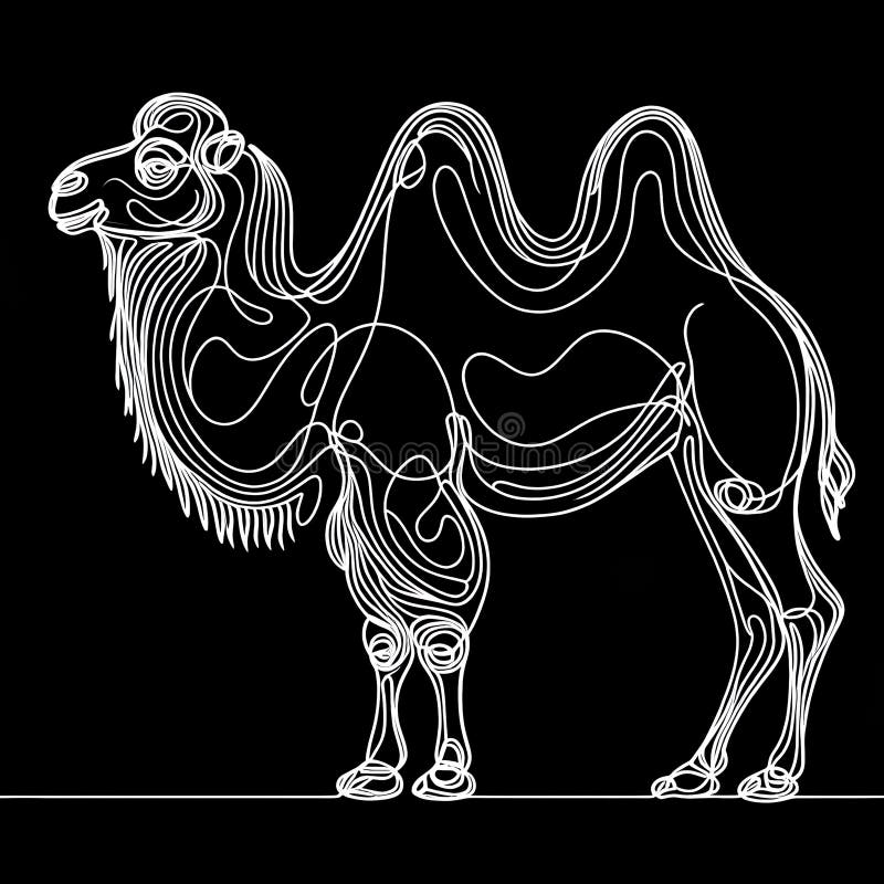 Camel Line Drawing Stock Illustrations – 1,872 Camel Line Drawing Stock ...