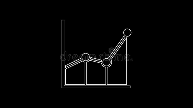 White Line Graph, Schedule, Chart, Diagram, Infographic, Pie Graph Icon ...