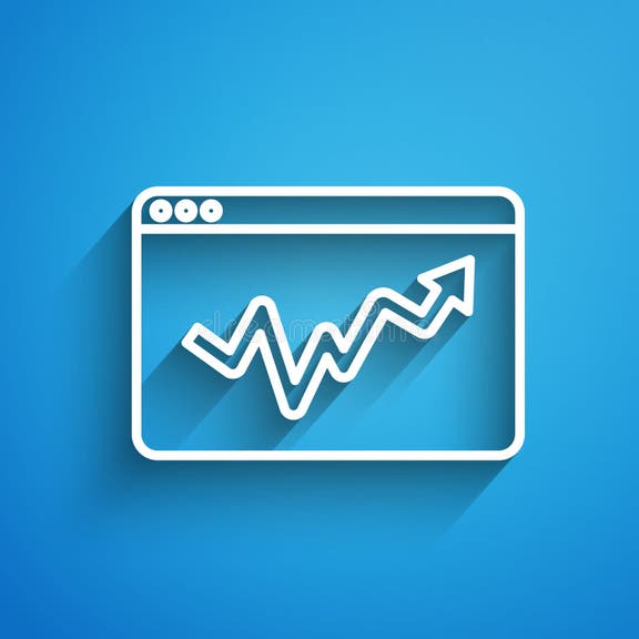 White Line Graph, Schedule, Chart, Diagram, Infographic, Pie Graph Icon ...