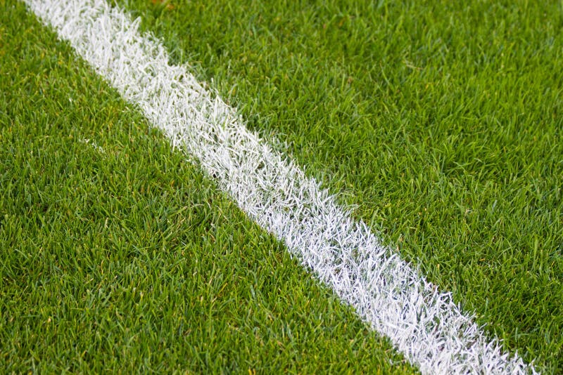 White line on grass stock photo. Image of closeup, background - 6798290