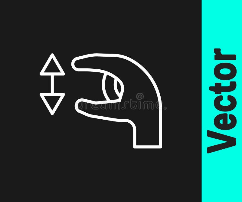 Showing Small Size Hand Gesture Isolated Stock Illustrations – 101 ...