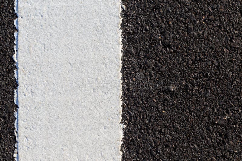 White Line on New Asphalt Road Stock Photo - Image of rough, lane: 64999072
