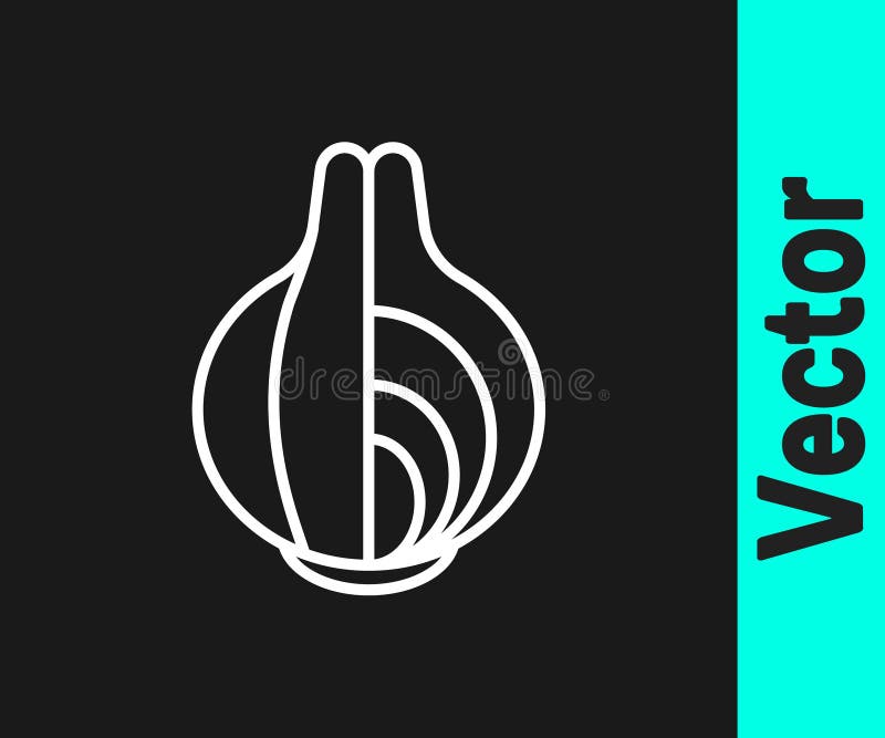 Sliced Onion Black Stock Illustrations – 876 Sliced Onion Black Stock ...