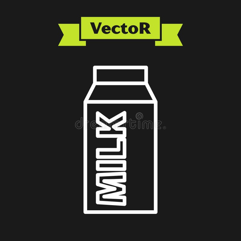 Carton Milk Black White Vector Stock Illustrations – 1,022 Carton Milk ...