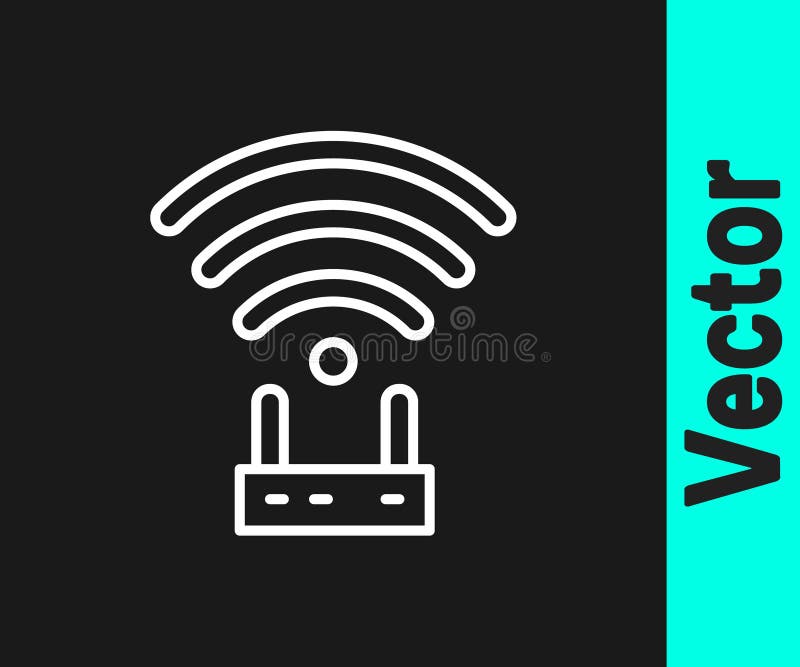 Black Wi Fi Router Icon Stock Illustrations – 2,058 Black Wi Fi Router ...