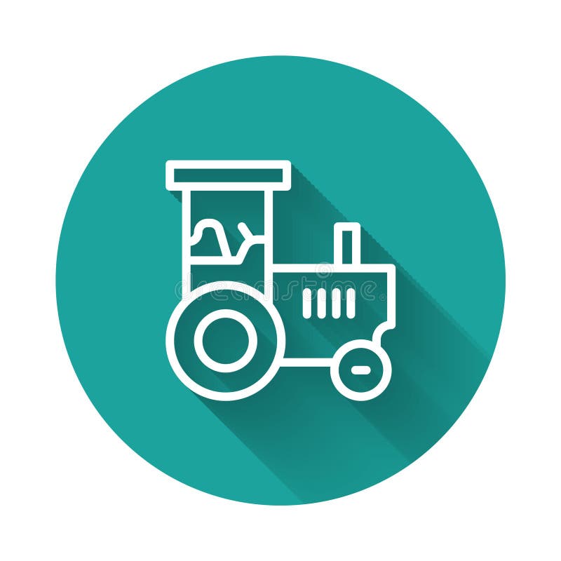 Tractor and circle stock vector. Illustration of round - 231279022