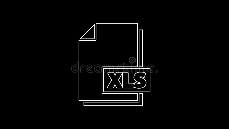 White Line XLS File Document. Download Xls Button Icon Isolated on ... White Line XLS File Document. Download Xls Button Icon Isolated on ...