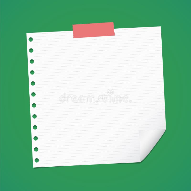 Lined Paper Red Margin Stock Illustrations – 110 Lined Paper Red Margin ...