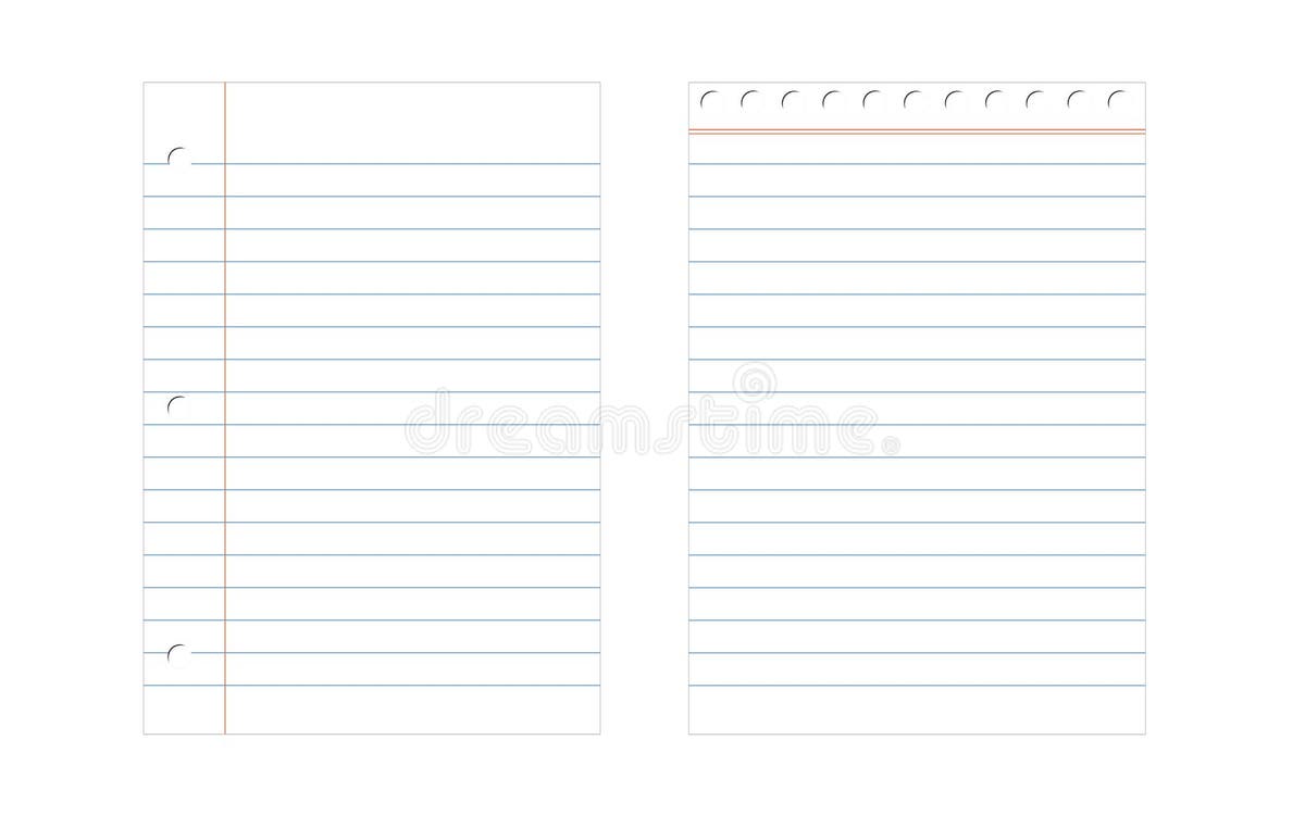 Lined Writing Paper Background Stock Illustrations – 1,573 Lined ...