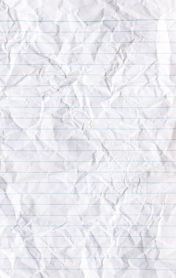 White Lined Sheet of Notepad Wrinkle Paper Background Stock Photo ... White Lined Sheet of Notepad Wrinkle Paper Background Stock Photo ...