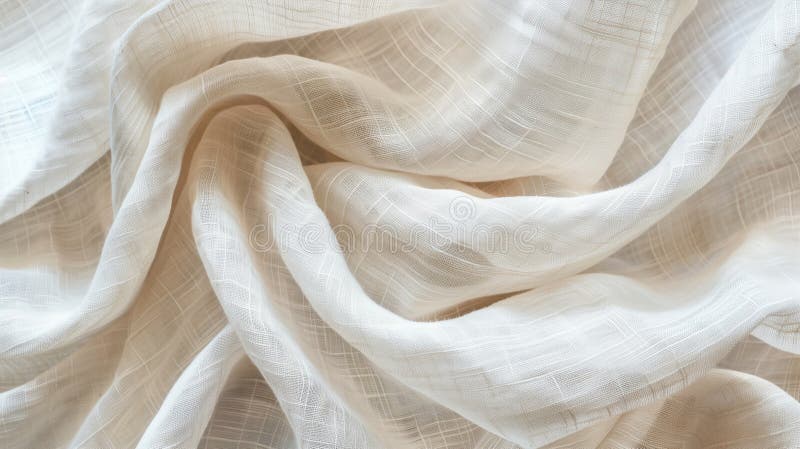 White Linen Fabric. Flowy Texture Background Stock Illustration ...