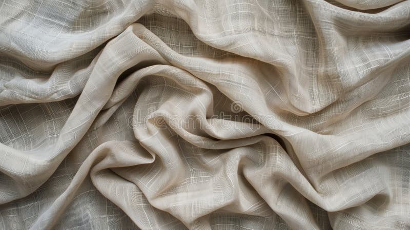 White Linen Fabric. Flowy Texture Background Stock Illustration ...