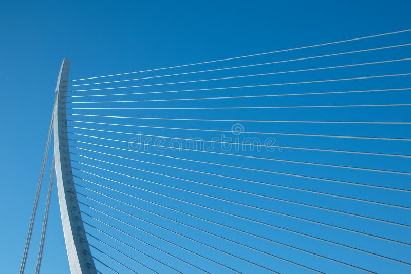White Lines in the Blue Sky, Abstract Sculpture Editorial Image - Image ...