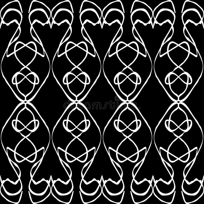 White Lines Vintage Seamless Pattern Vector Illustration Stock Vector ...