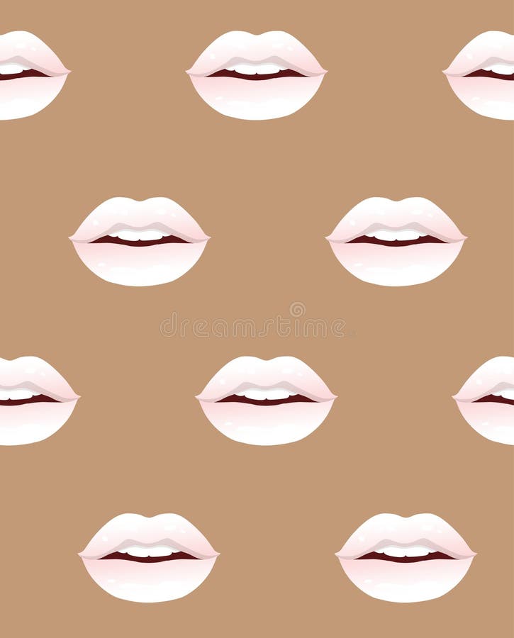White Lips Patern Stock Illustrations – 12 White Lips Patern Stock ...