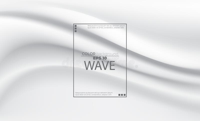 White Liquid Background Abstract with Soft Waves Fluid. Stock Vector ...