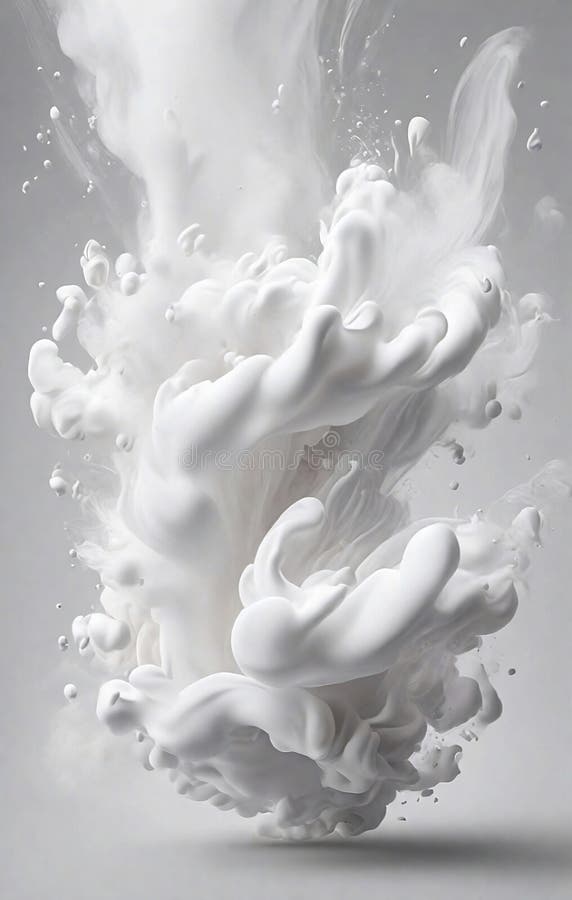 A White Liquid is Being Sprayed into the Air. Stock Illustration ...