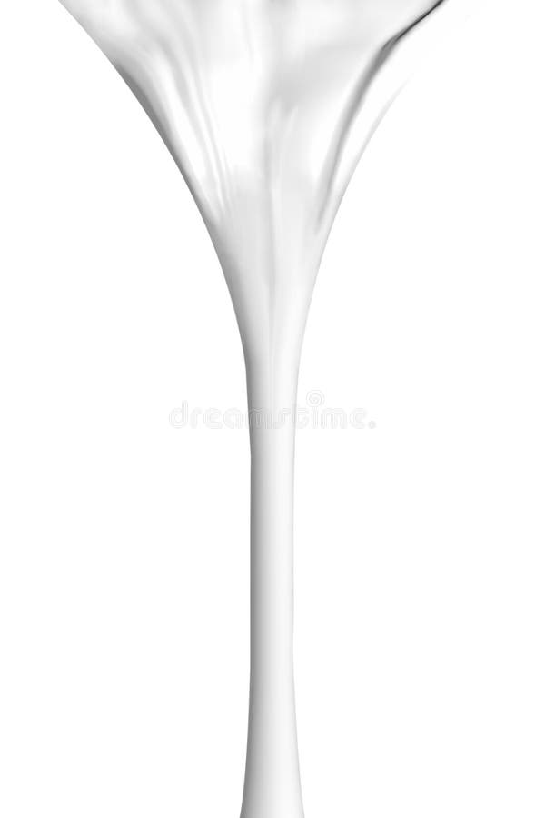 White liquid (3D) stock illustration. Illustration of painter - 32937698