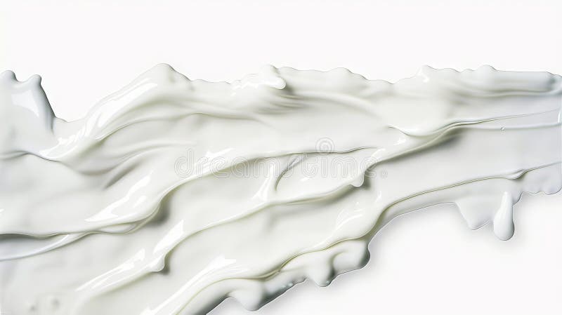 A White Liquid is Flowing on a Surface Stock Photo - Image of abstract ...