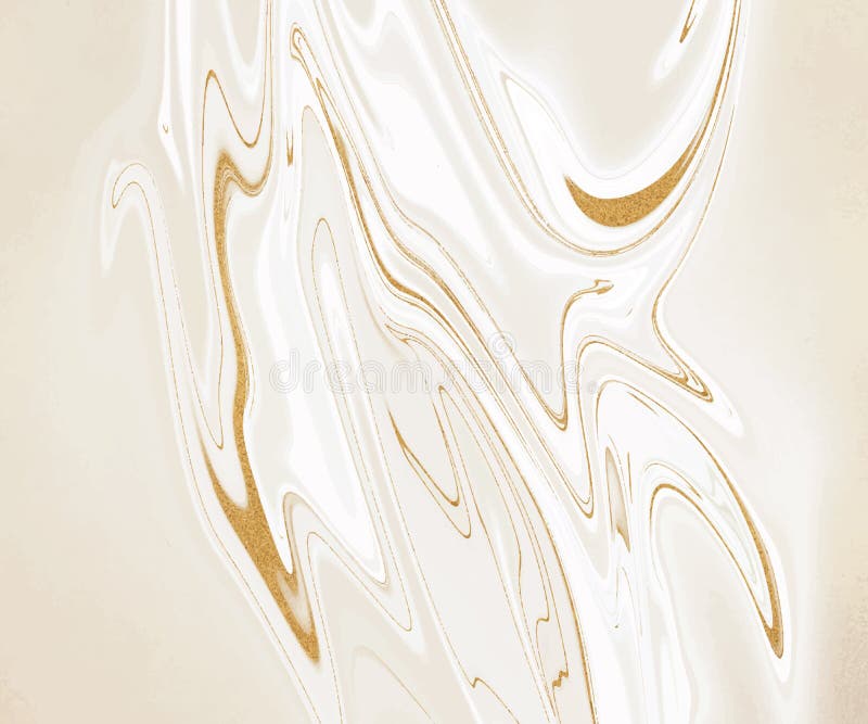 White Liquid Ink with Gold Glitter Texture. Stock Vector - Illustration ...