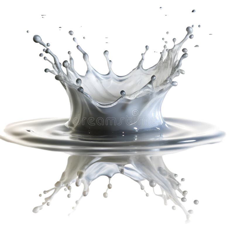 White Liquid Splash on White Background Stock Illustration ...