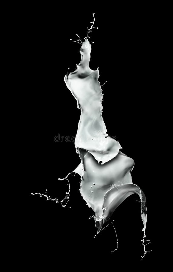 White Liquid Splash stock photo. Image of cream, freshness - 44056544