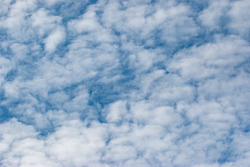 White Little Clouds on Blue Sky Stock Image - Image of little, nature ...