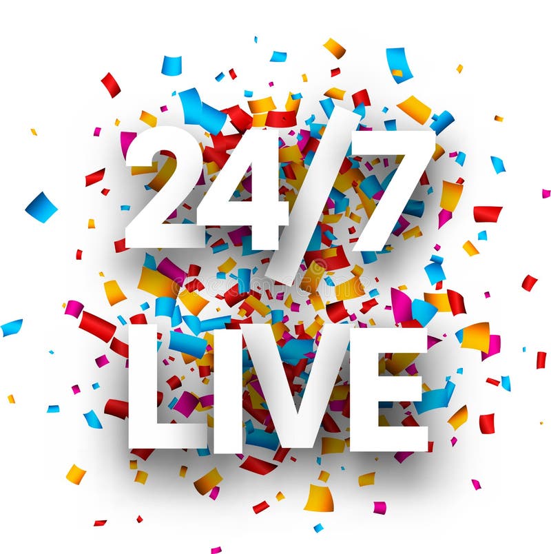 Live Stream Sign Over Brush Strokes Background Stock Vector ...