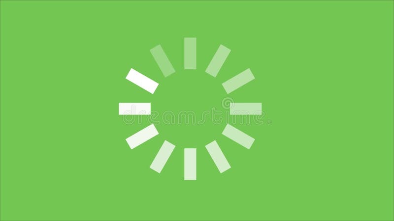 Loading White Dots Circle Animation on Green Screen Stock Footage ...