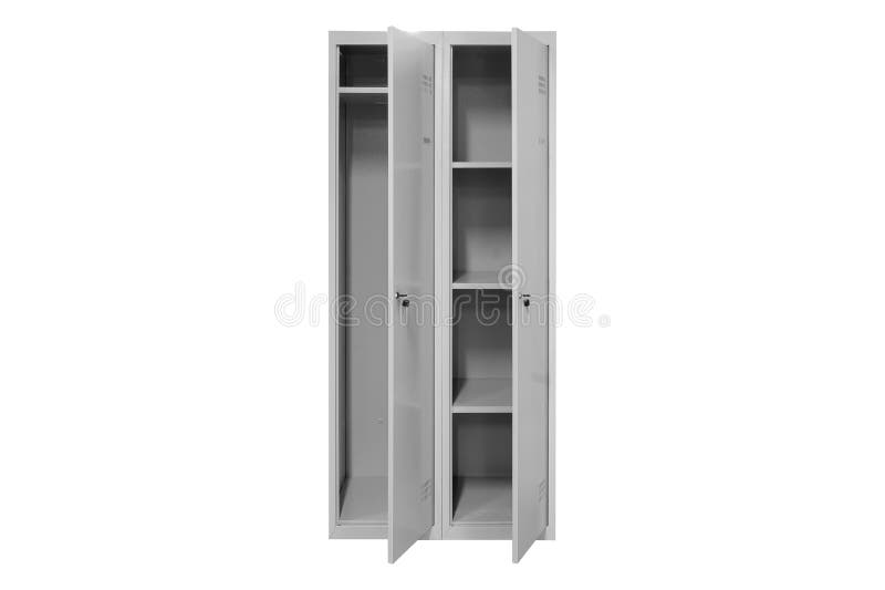 White Lockers for Locker Room. Change Room Metal Box Stock Photo ...