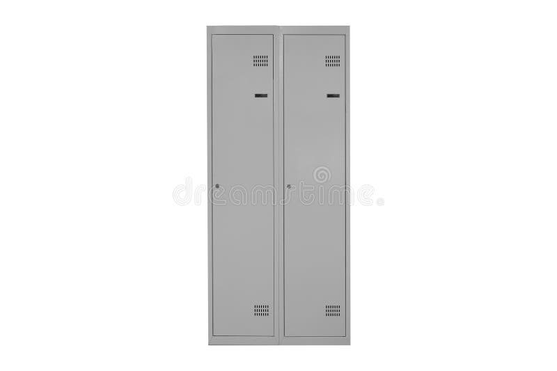 White Lockers for Locker Room. Change Room Metal Box Stock Photo ...
