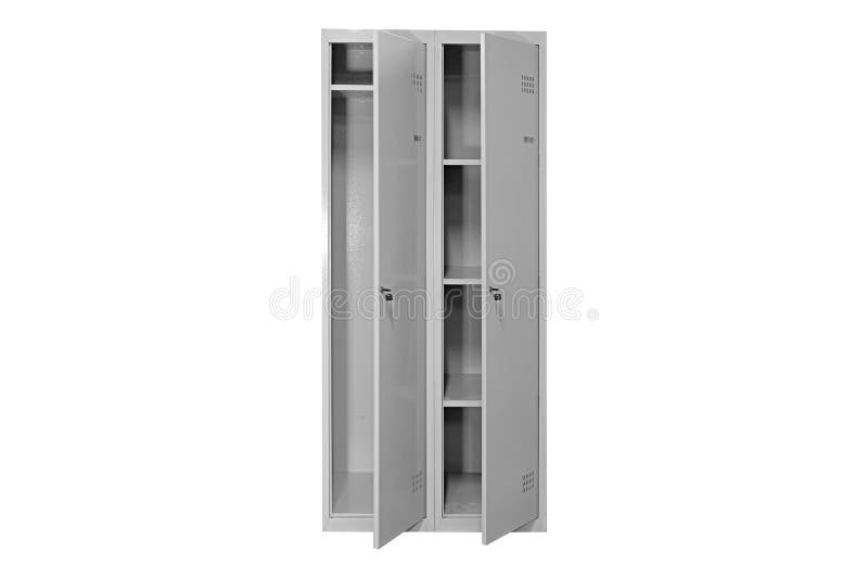 White Lockers for Locker Room. Change Room Metal Box Stock Image ...
