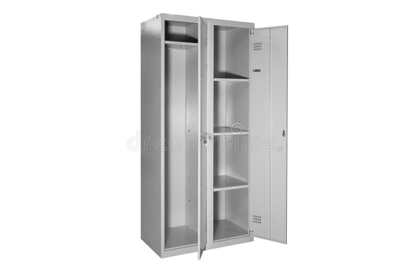 White Lockers for Locker Room. Change Room Metal Box Stock Image ...