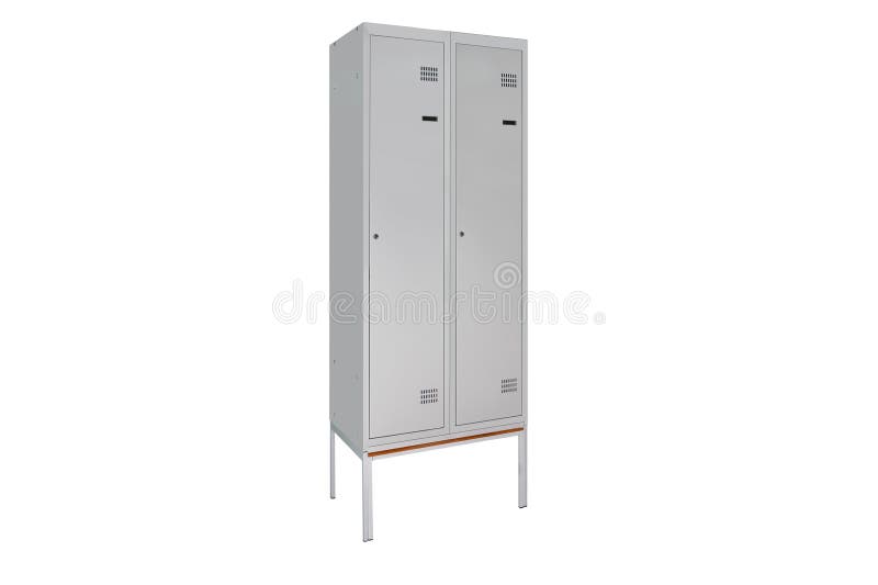 White Lockers for Locker Room. Change Room Metal Box Stock Image ...