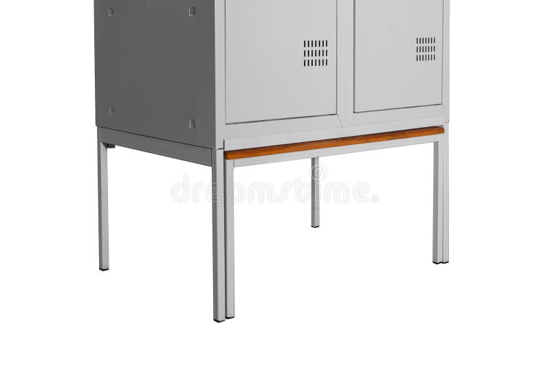 White Lockers for Locker Room. Change Room Metal Box Stock Photo ...