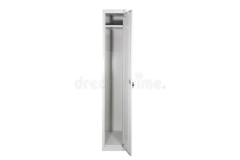 White Lockers with Silver Numbers in Bright Interior. Change Room Metal ...