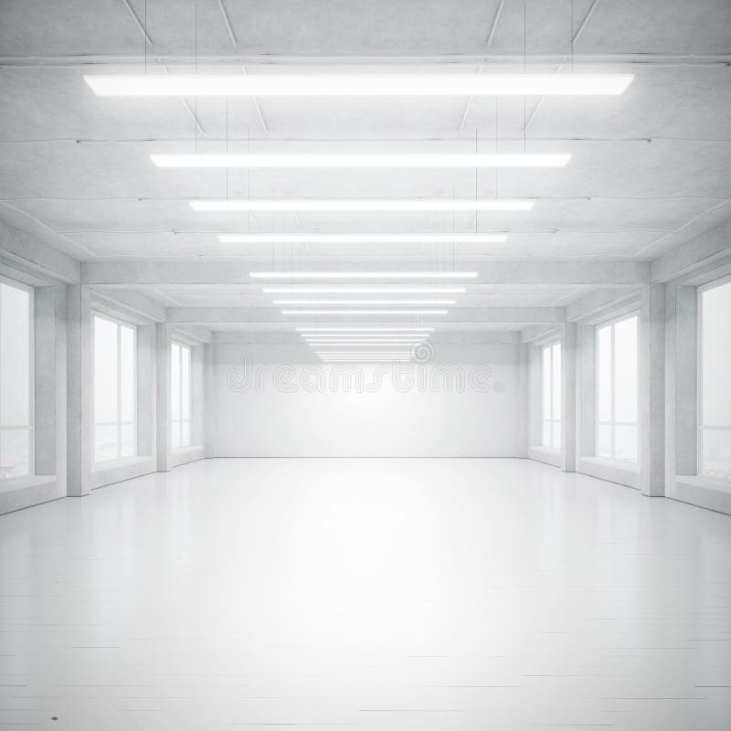 White loft stock image. Image of luxury, empty, floor - 44250419