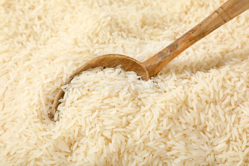 White long grained rice stock image. Image of natural - 111934737