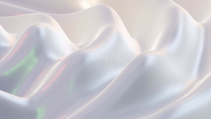 A White Loop Animated Background with Waves of Fabric Stock Footage ...