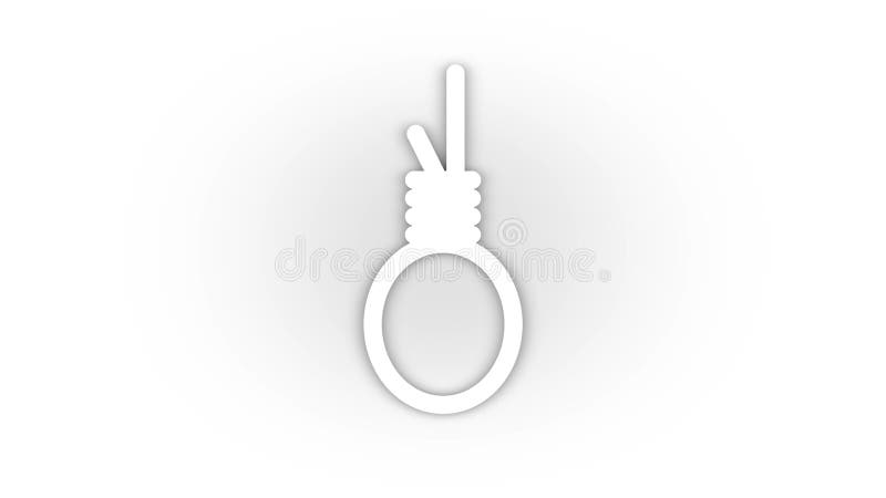 White Loop Icon with Shadow Isolated on White Background. Stock Video ...